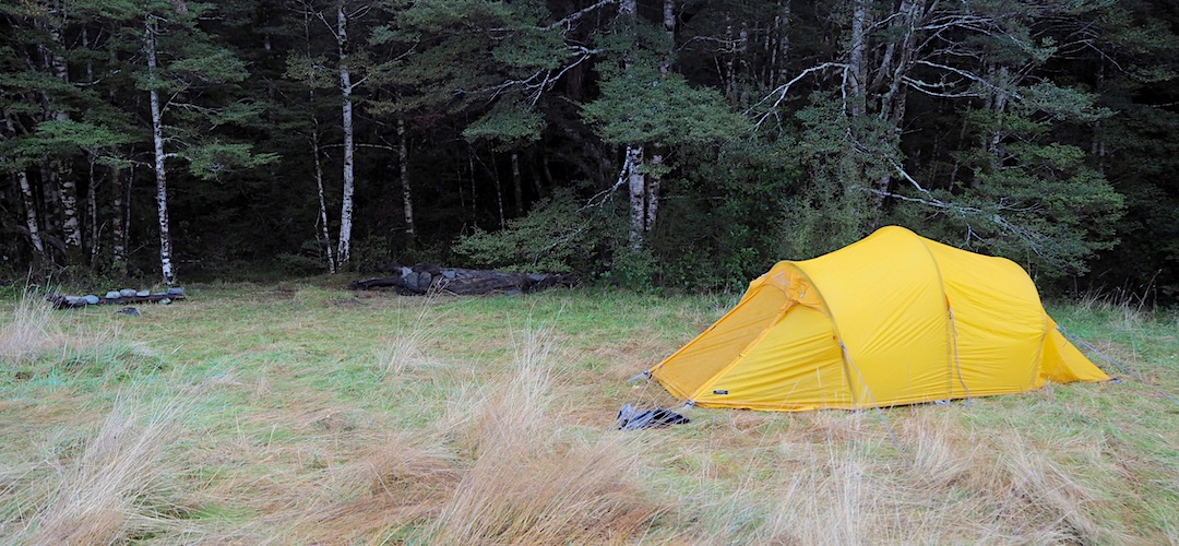 Nina River Valley campsite | Lake Sumner Forest Park | tramping new zealand