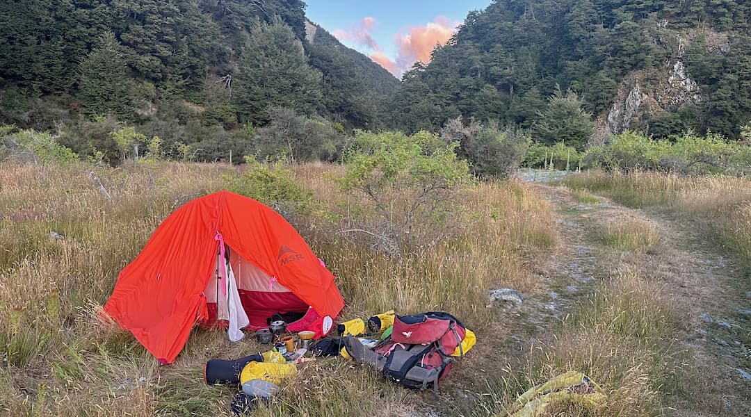 Day 1 | Black Birch Creek campsite | tramping new zealand